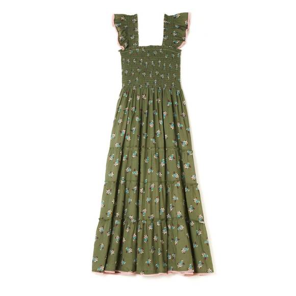 M.A.B.E. | Dresses | New Mabe Vivi Print Maxi Dress In Khaki | Poshmark